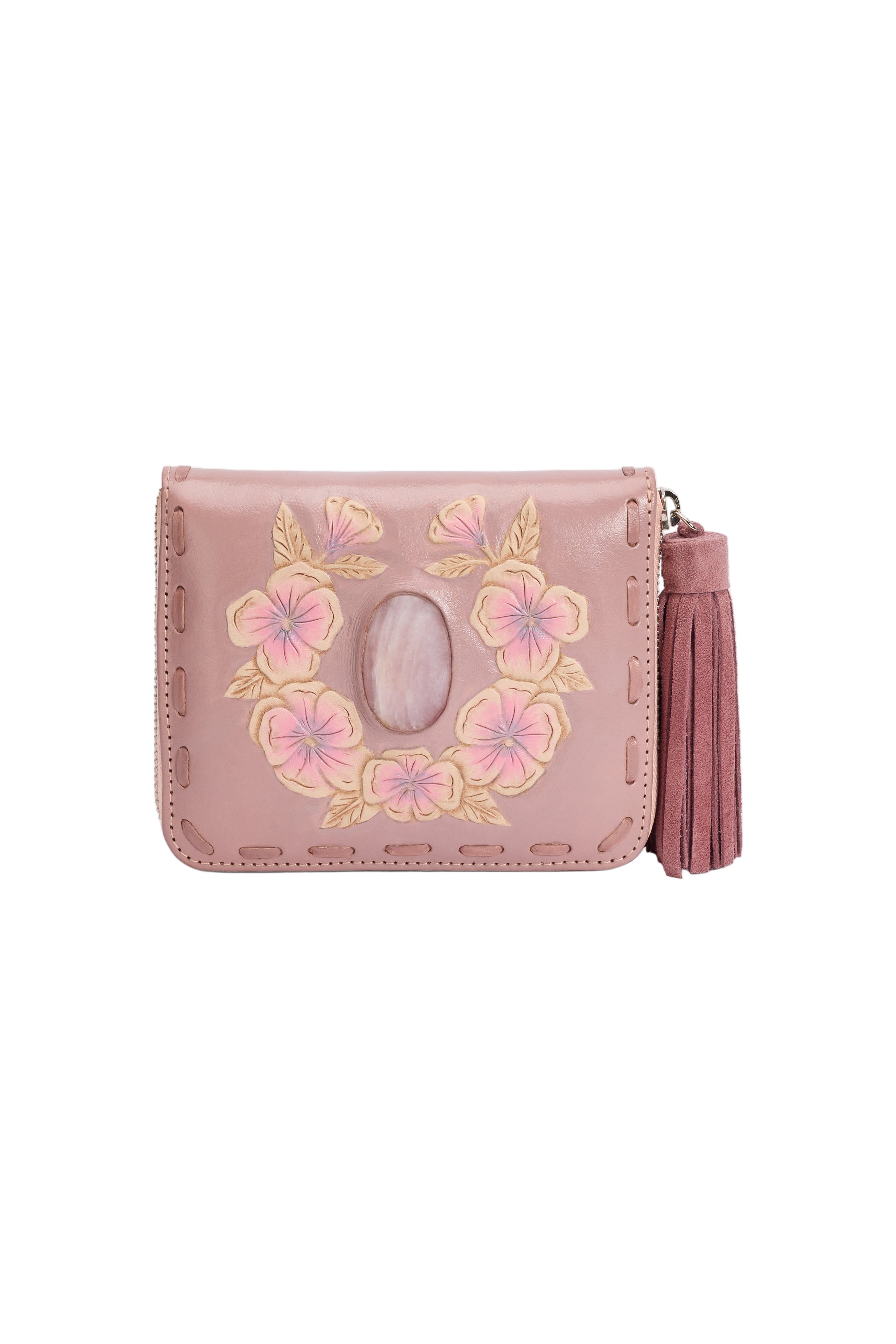Charm Pansy Mini Wallet Dusty Pink – Jodi Lee