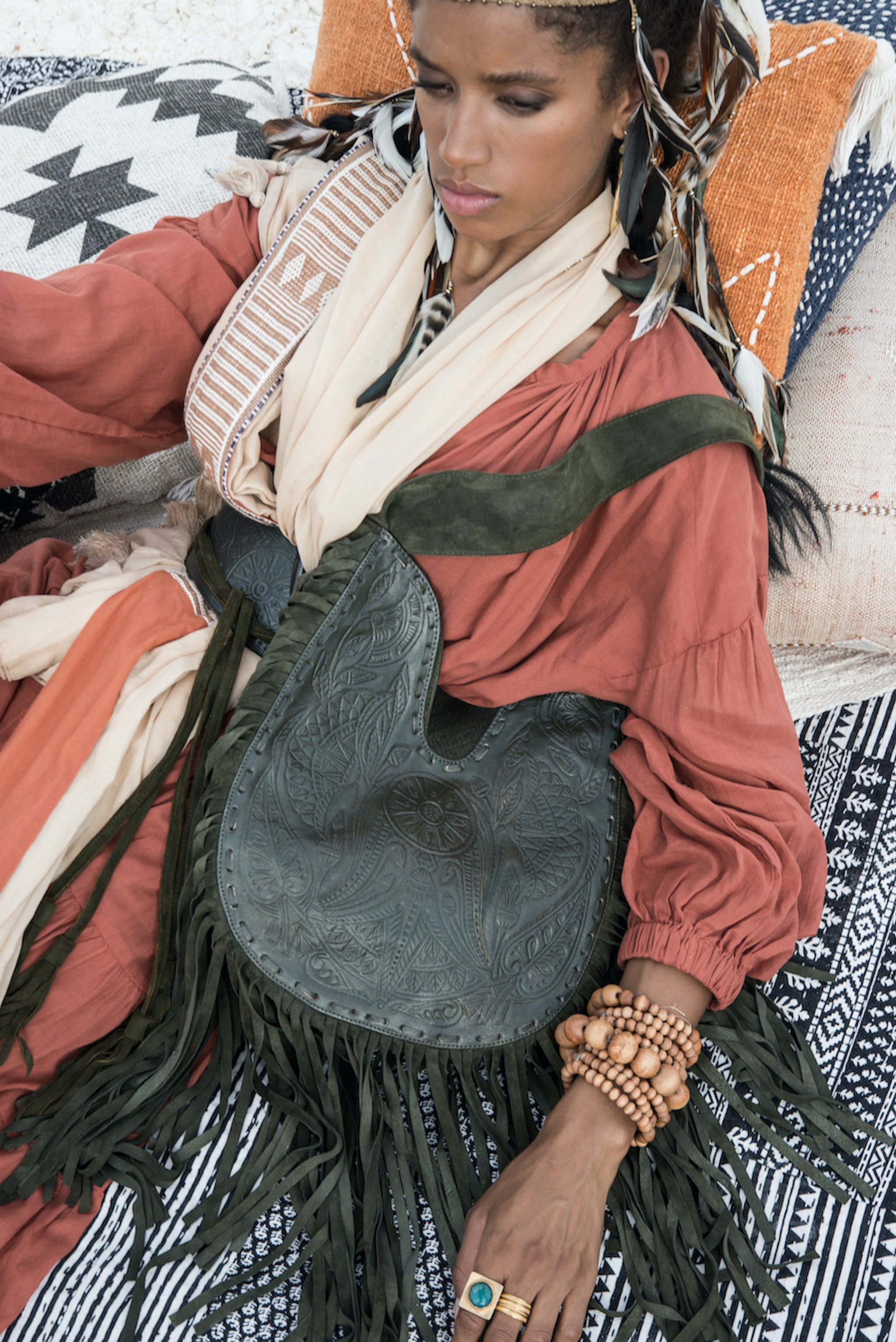 Cleopatra Bag Olive – Jodi Lee