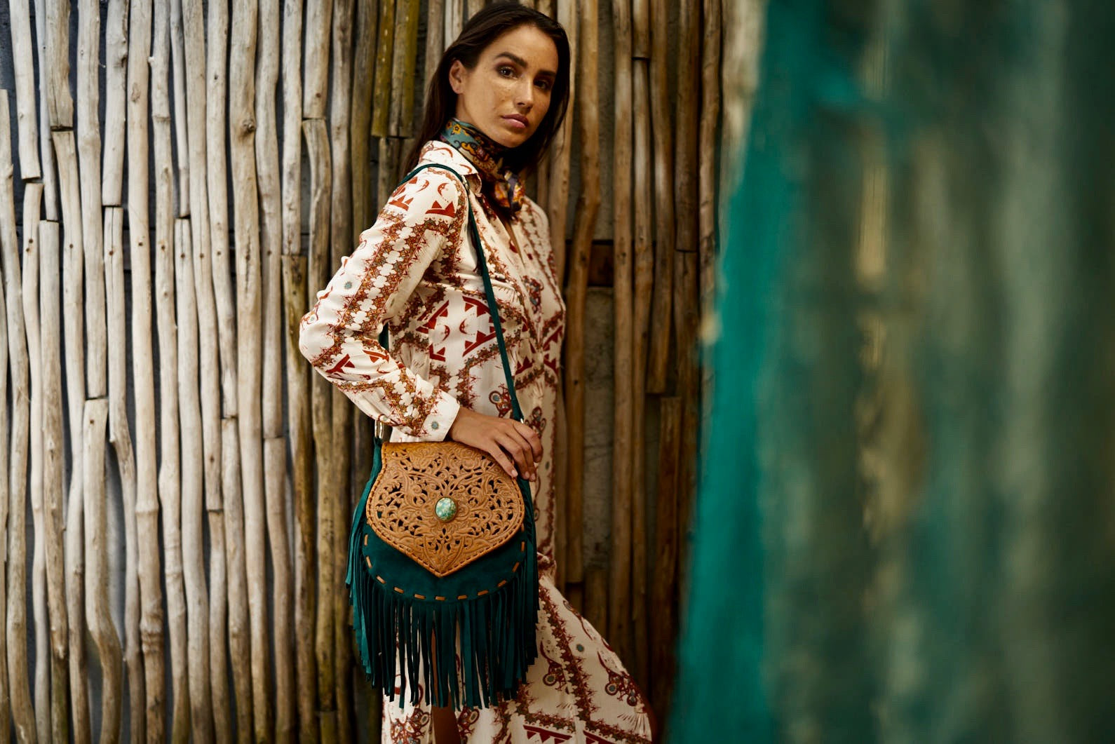 Delilah Bag Antique Tan/Jade Green – Jodi Lee