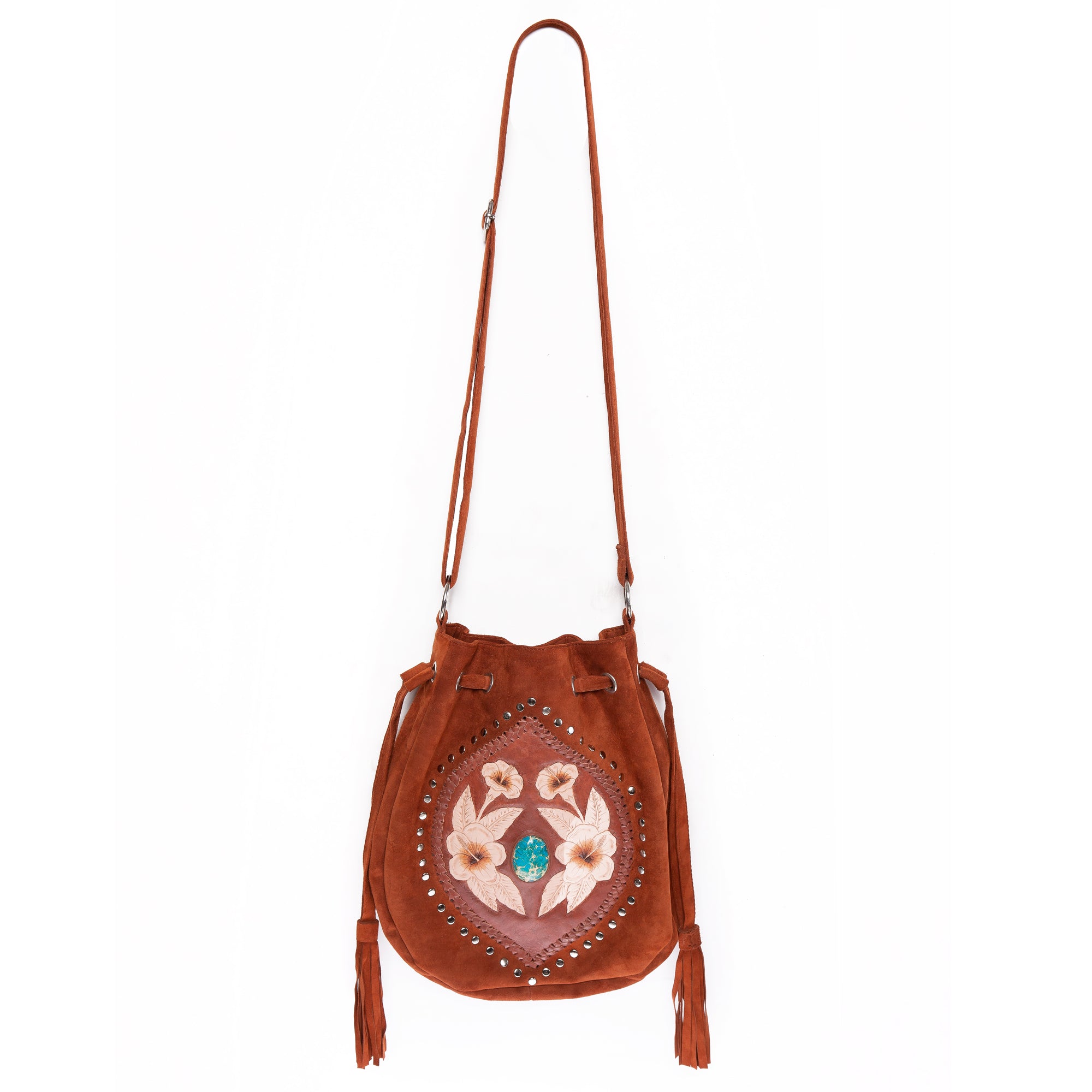 Hula Hibiscus Pouch Bag Rust – Jodi Lee